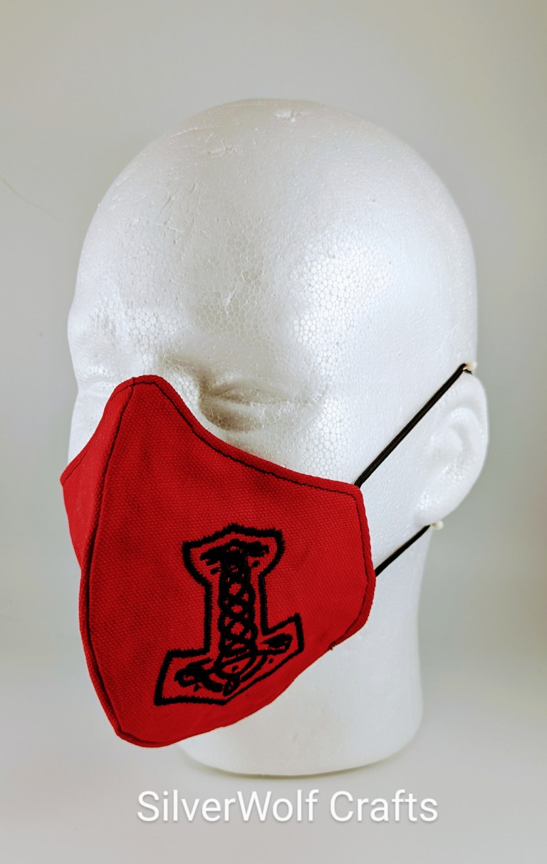 Nordic Embroidered Masks (Large) R&B Set - FaeHolm