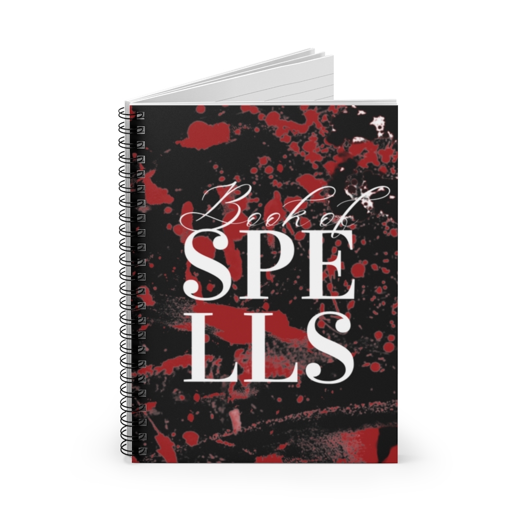 Bloody Book of Spells - Journal - Spiral Notebook - Ruled Line Journal ...