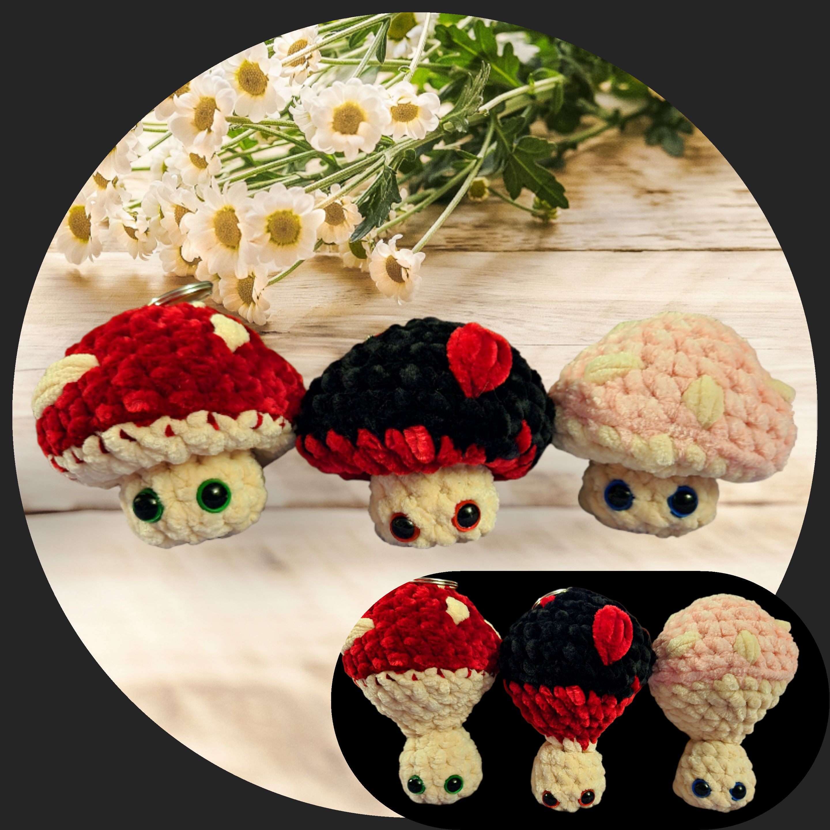 Fidget Pop-Shroom Keychains - FaeHolm